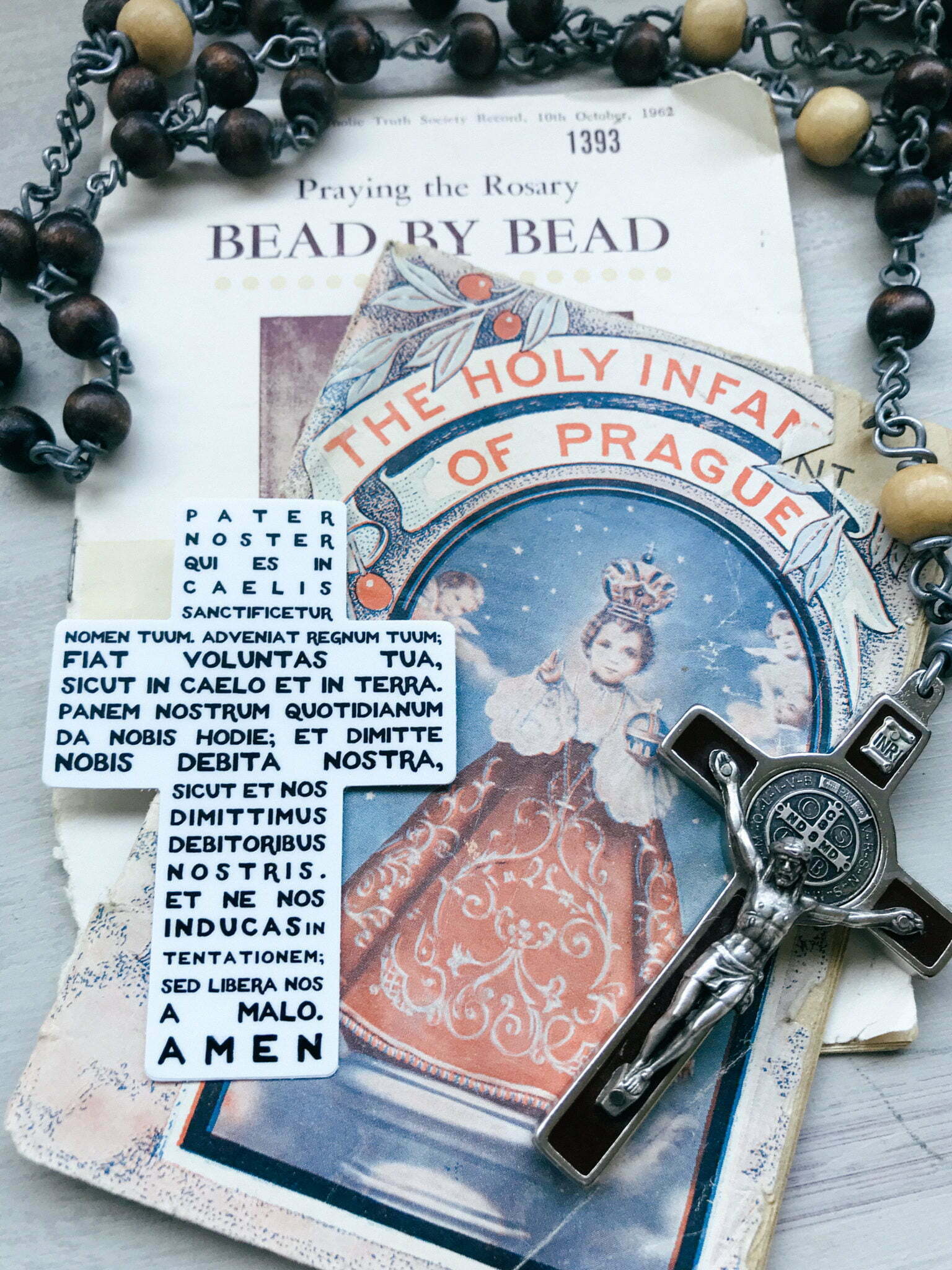 Pater Noster Sticker/Decal Our Father Latin - Catholic Artisan Australia