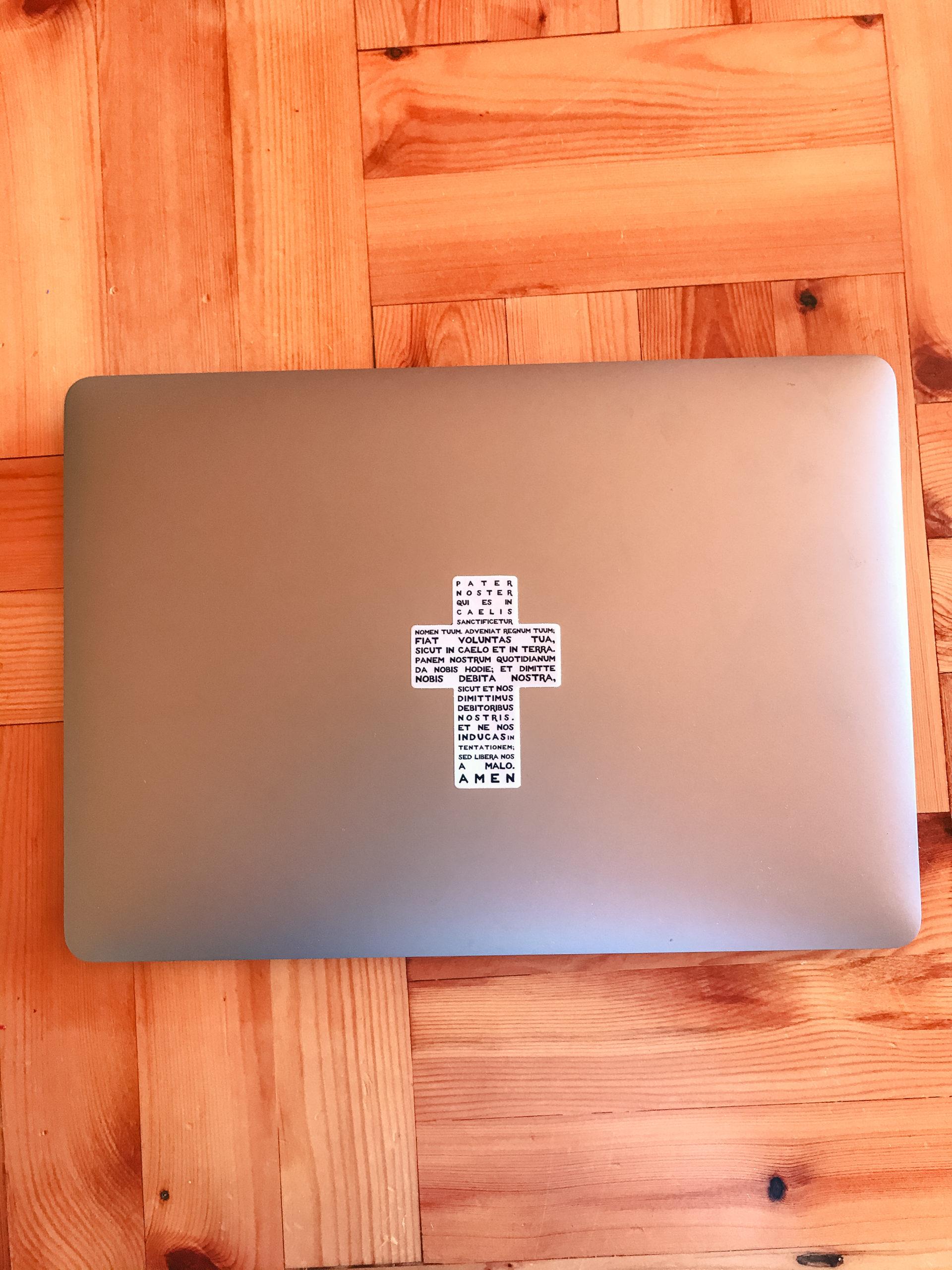 Pater Noster Sticker/Decal Our Father Latin - Catholic Artisan Australia