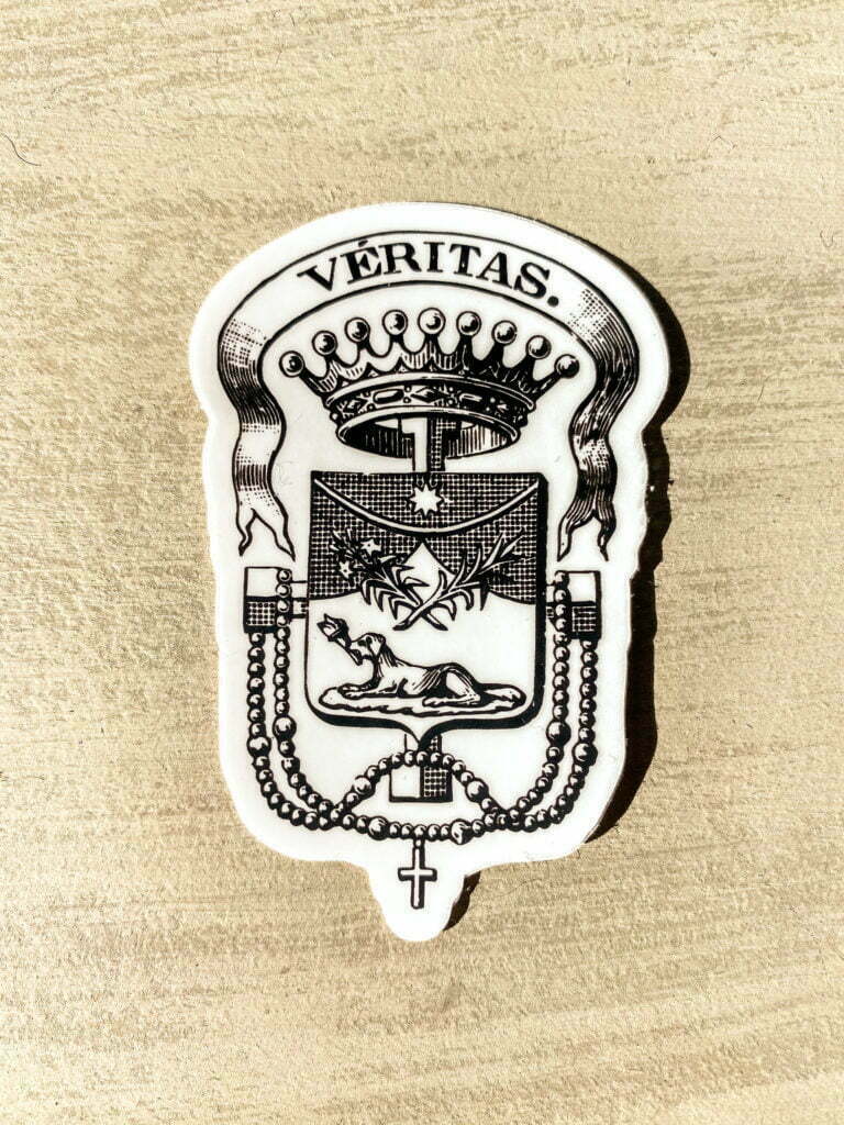 St Dominic Crest-Catholic Sticker - Catholic Artisan Australia