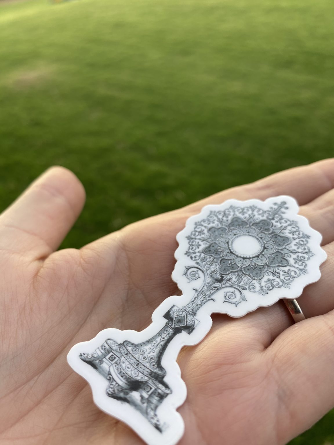 Catholic Monstrance, Adoration Vintage Catholic sticker - Catholic ...