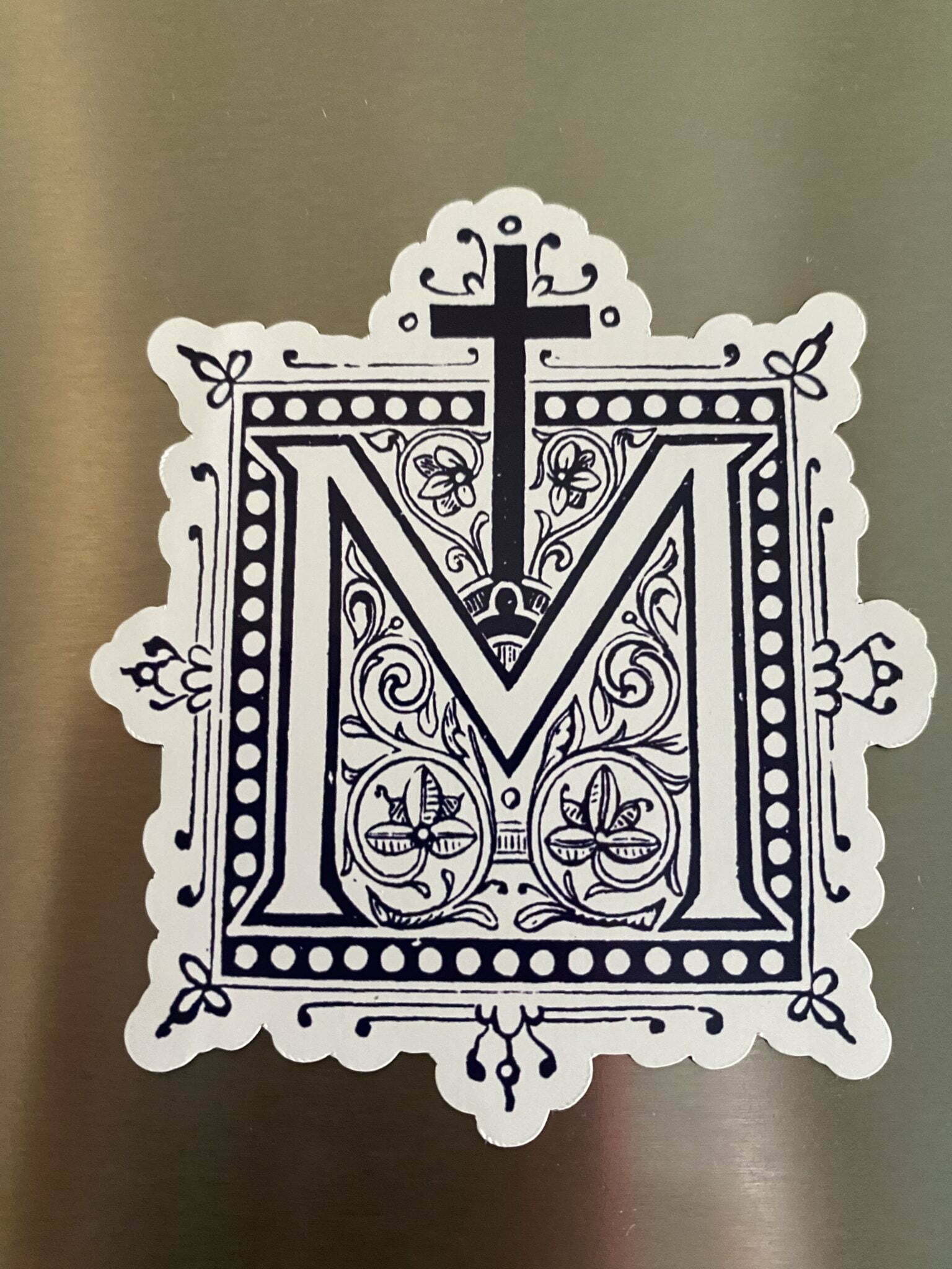 Marian Cross magnets, Catholic Vintage - Catholic Artisan Australia