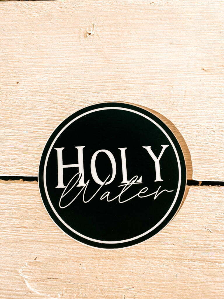 Holy Water Sticker -Put in your bottle of “Holy Water”- WATER PROOF ...