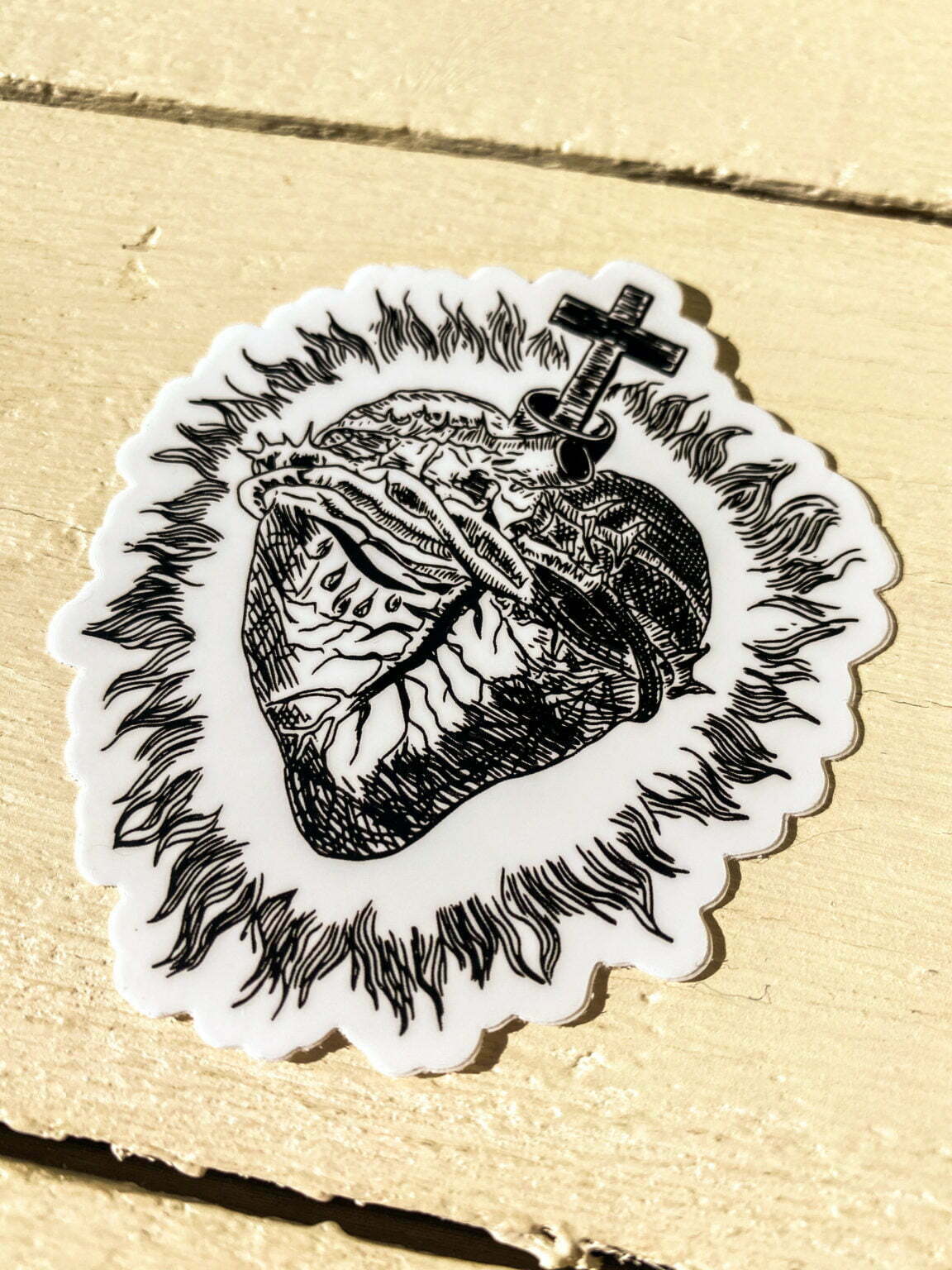 The Sacred Heart of Jesus-Catholic Sticker - Catholic Artisan Australia