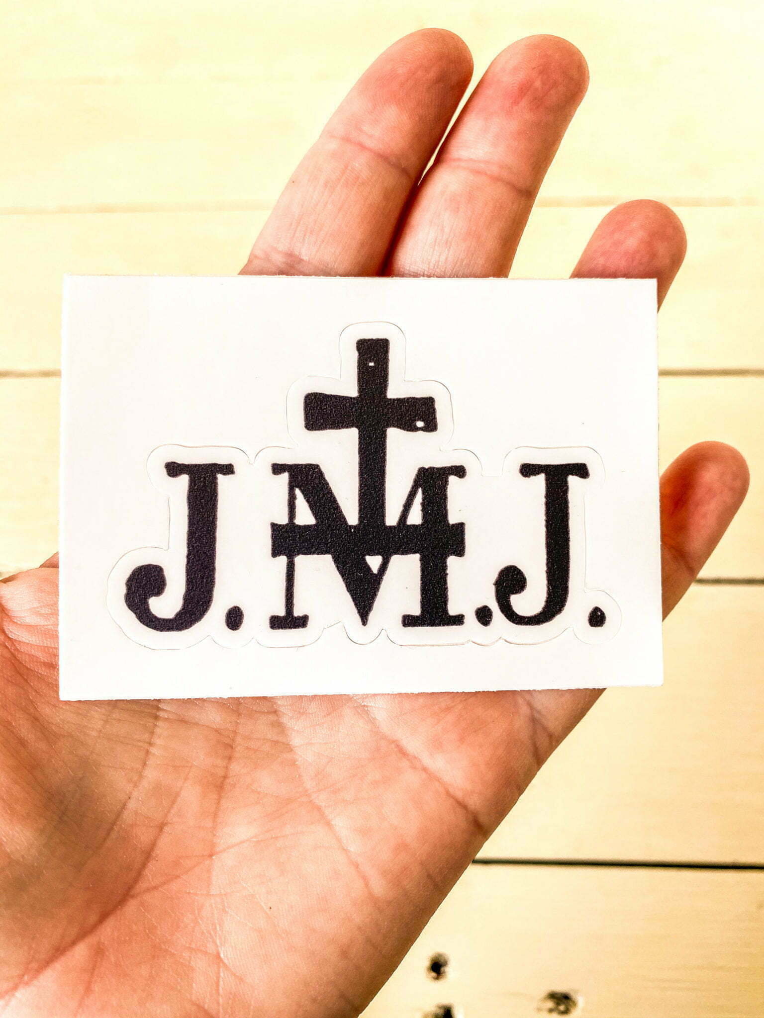 JMJ Catholic sticker - Catholic Artisan Australia