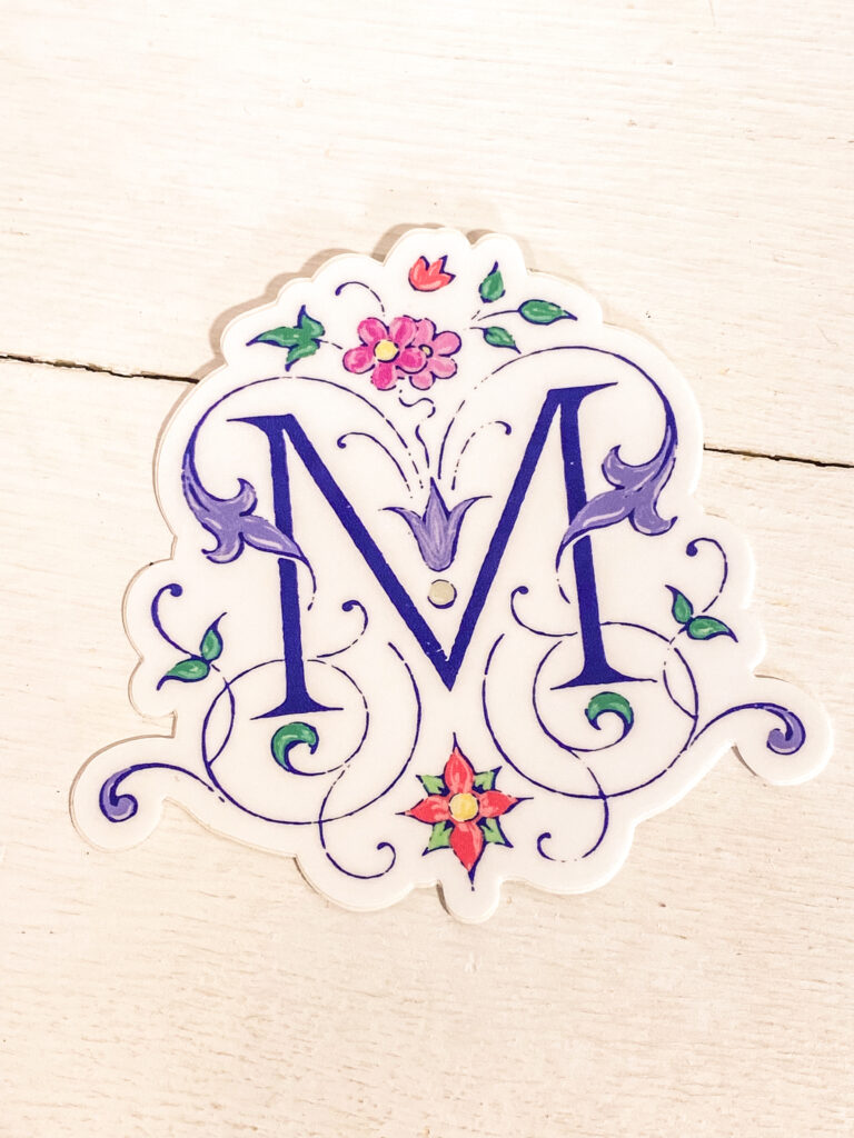 M for Mary - Marian Sticker - Catholic Sticker - Catholic Artisan Australia