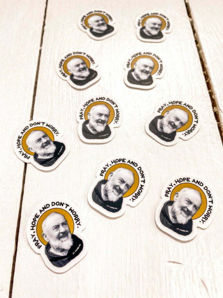 20% Off Saint Padre Pio Tiny Stickers (Buy 10 Pay for 8)! - Catholic ...