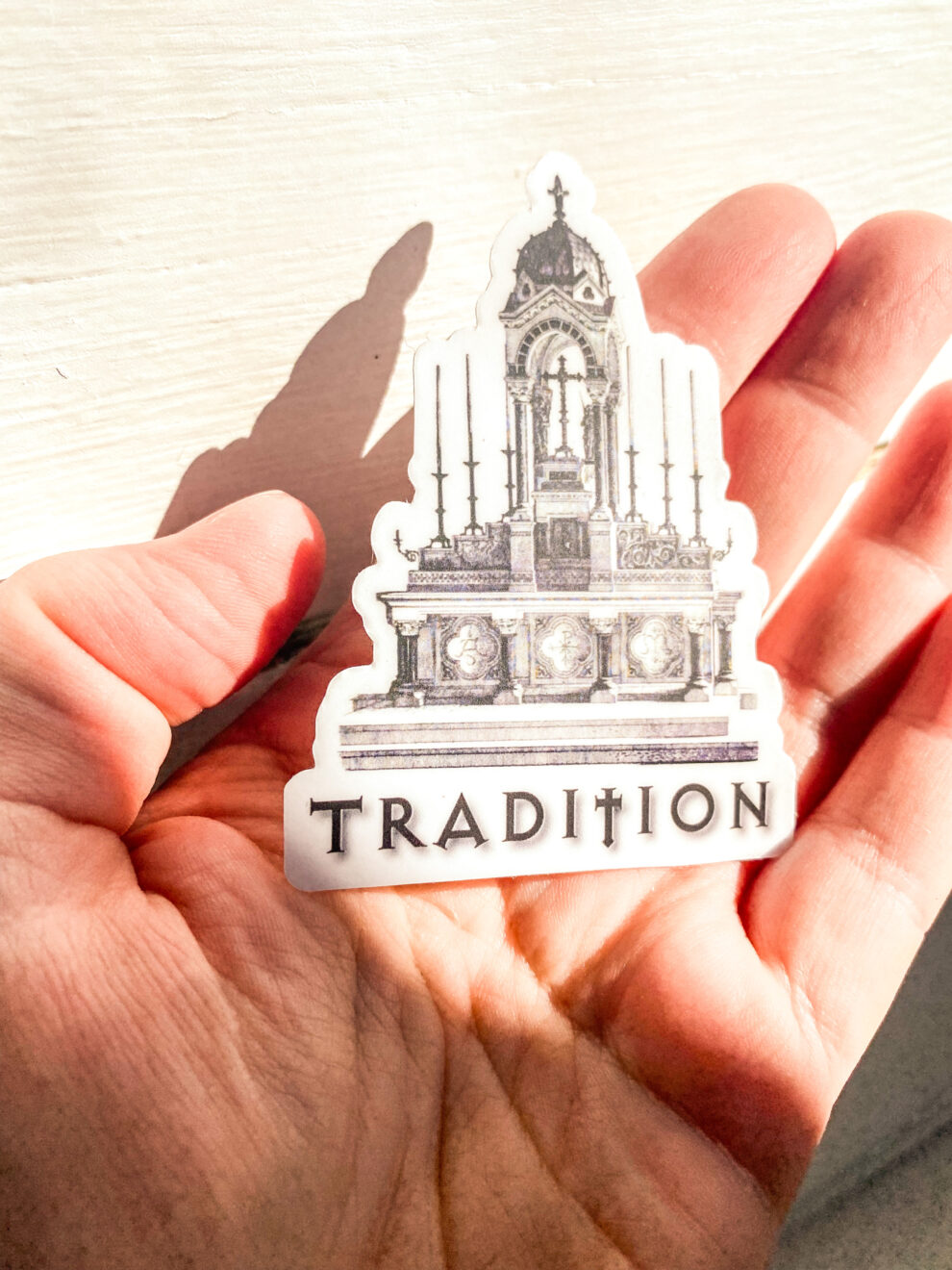 "TRADITION"-Traditional Catholic Latin Mass sticker - Catholic Artisan ...