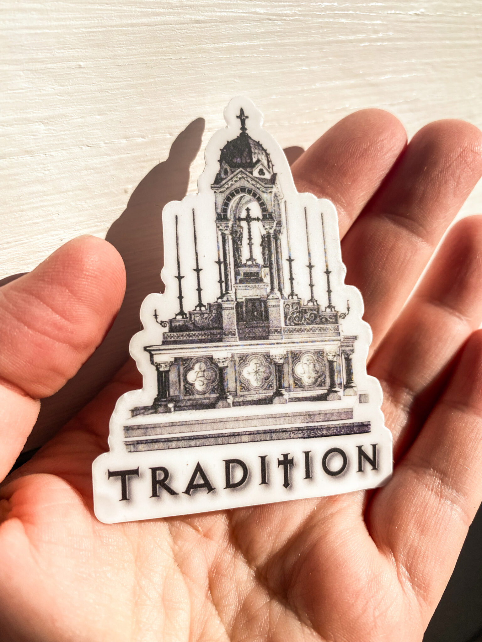 "TRADITION"-Traditional Catholic Latin Mass sticker - Catholic Artisan ...