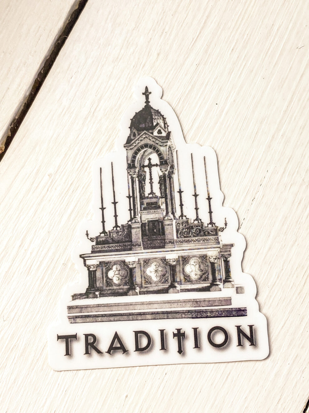 "TRADITION"-Traditional Catholic Latin Mass sticker - Catholic Artisan ...