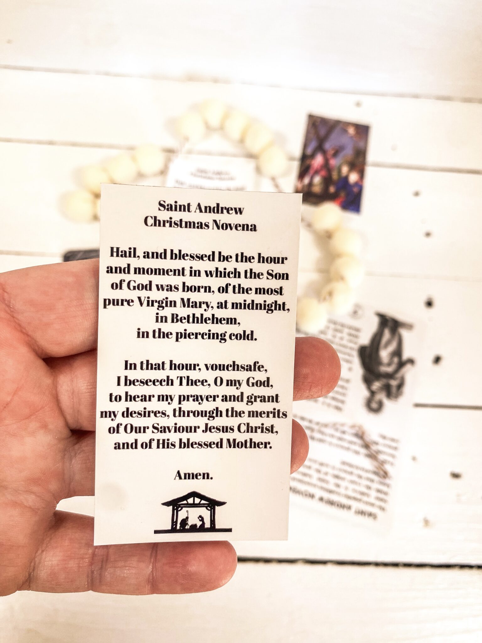 DIY Saint Andrew novena| wool felt ball prayer tracker| Catholic DIY ...