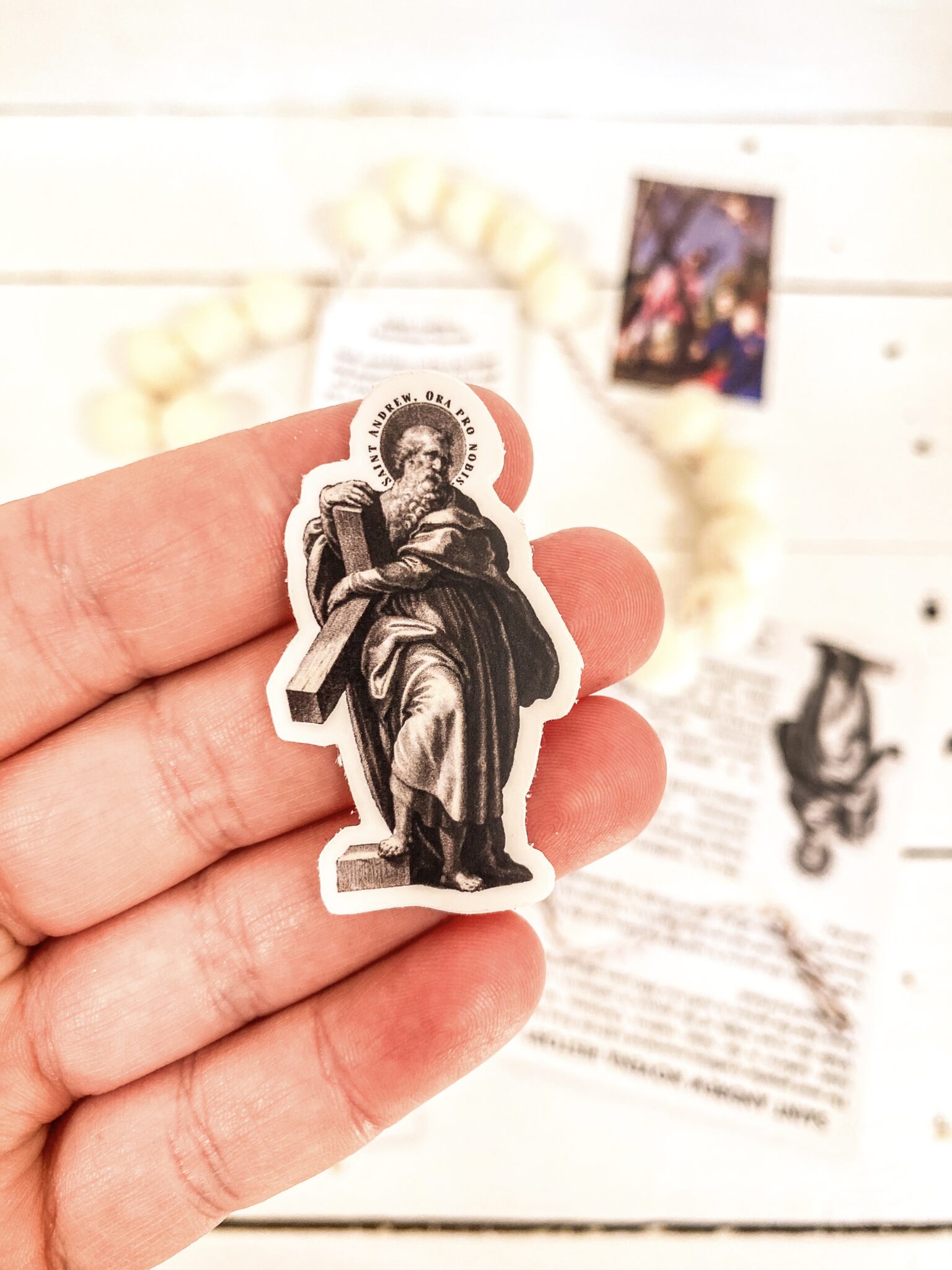 DIY Saint Andrew novena| wool felt ball prayer tracker| Catholic DIY ...