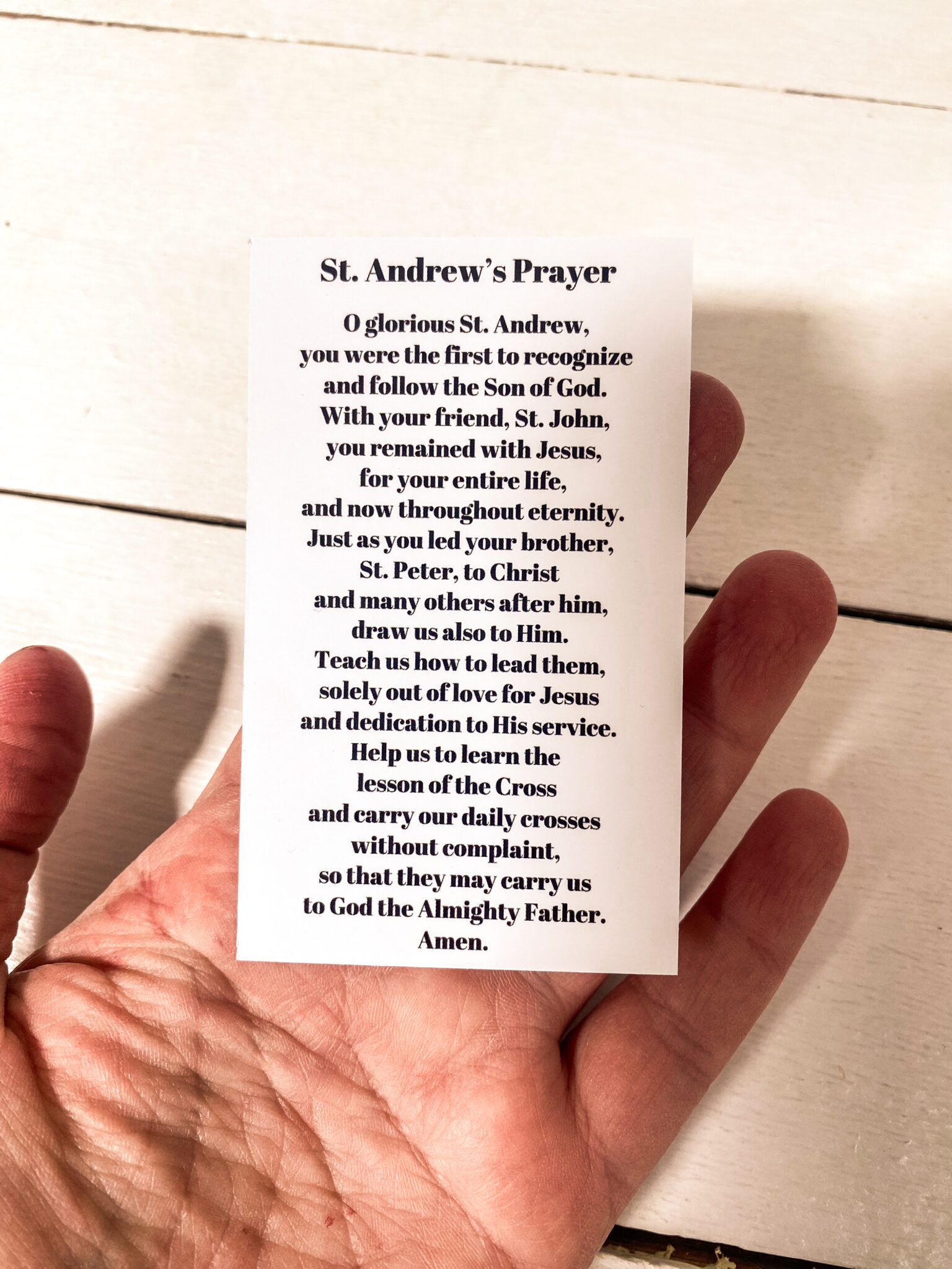 Saint Andrew Prayer card| Advent novena| Catholic prayer| Catholic ...
