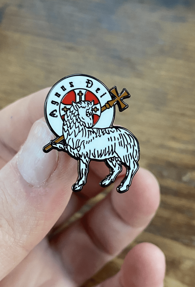BULK PRICE | Agnus Dei Lapel Pins-Hard Enamel | Lamb of God|Catholic ...