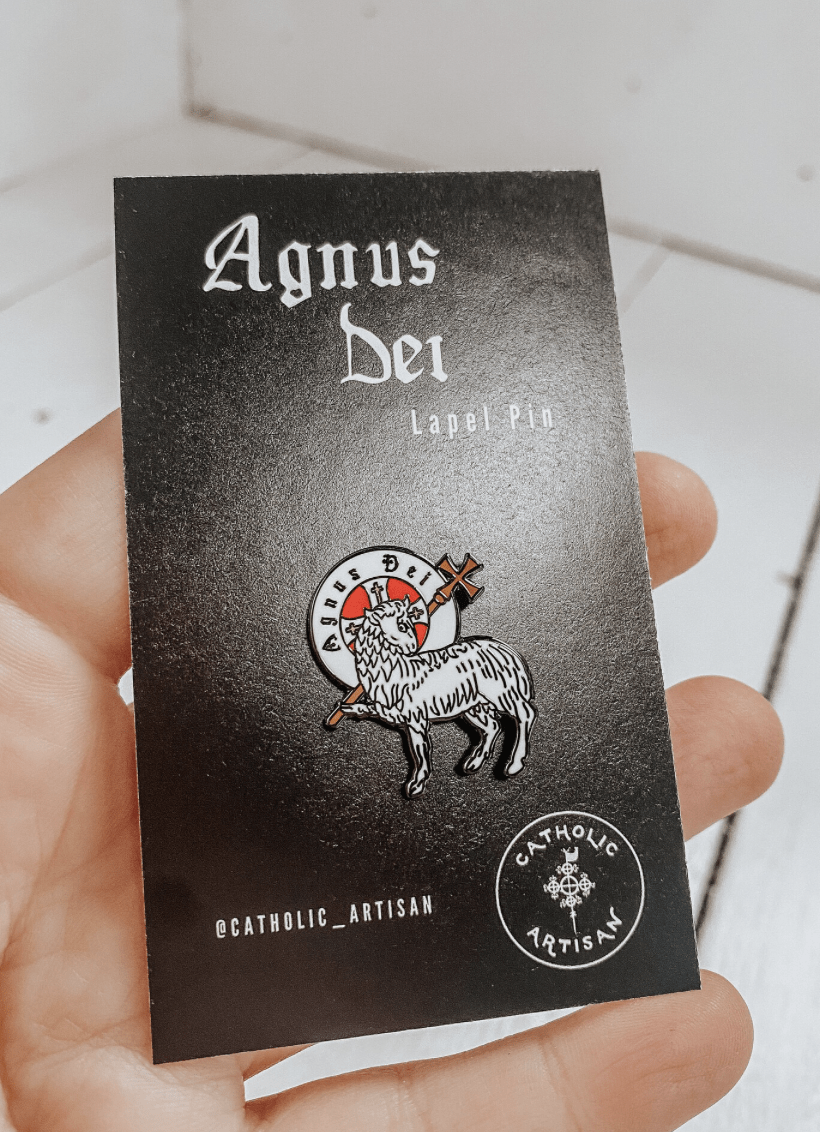 BULK PRICE | Agnus Dei Lapel Pins-Hard Enamel | Lamb of God|Catholic ...